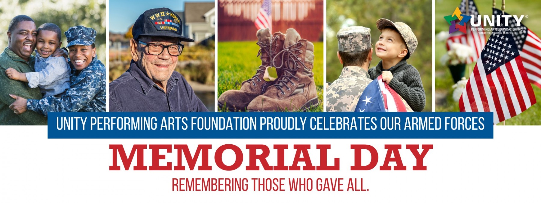 Unity Performing Arts Foundation » Memorial Day Web Slide